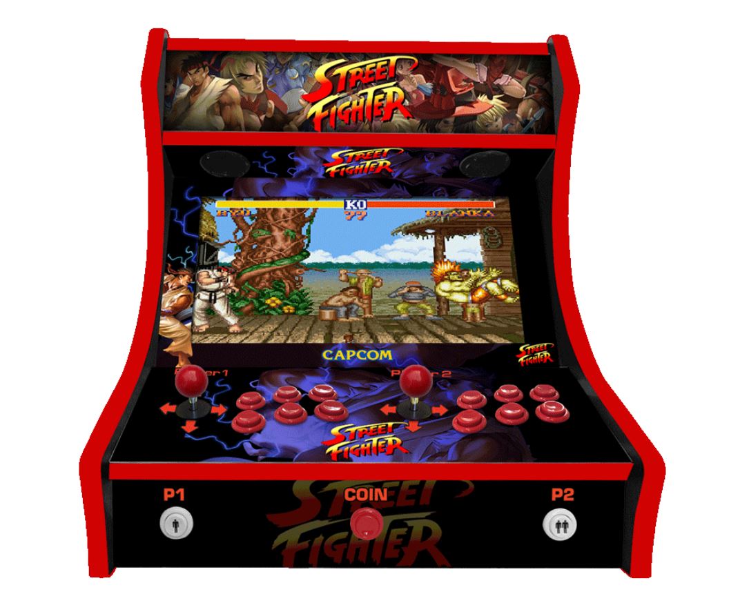 2 Player Bartop Arcade Machine - Street Fighter Themed multi player ...
